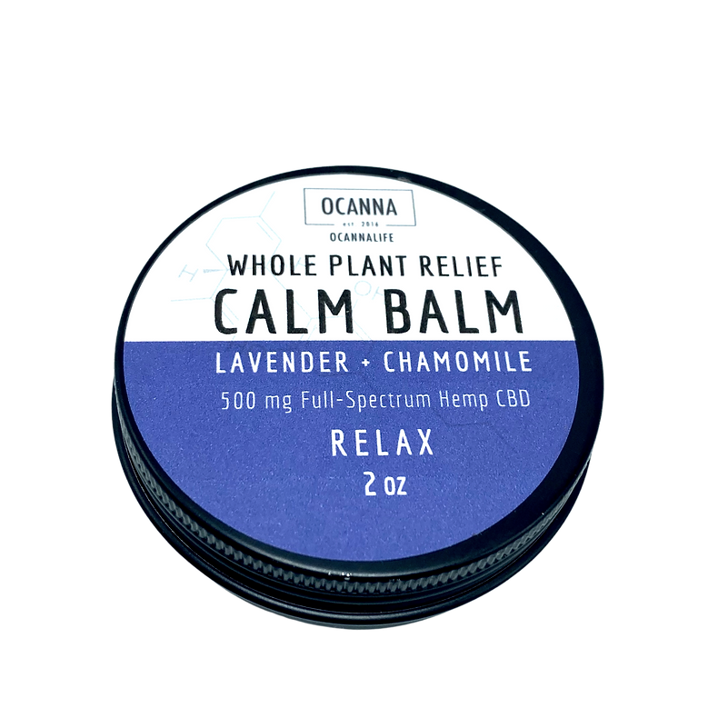 Ocanna Calm Balm 500mg (2oz) - Hempress Wholesale Marketplace